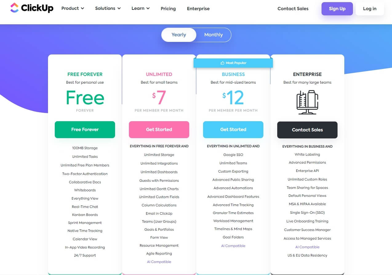 A ClickUp használata projektmenedzsment céljából